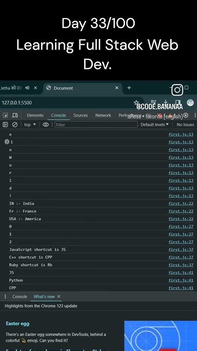 Day 33100 Days Coding Challenge 100daysofcoding Coding Vscode Codingdays Javascript Html