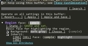 How Do I Change The Highlight Color For Selected Text With Emacs