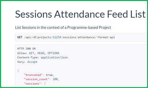 Sessions Attendance Feed Api Spec Upshot Guides