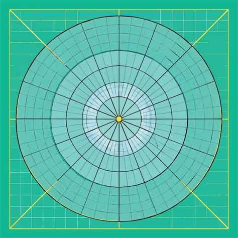 Premium Vector Circle Grid Polar Coordinates Engineering Graph Paper