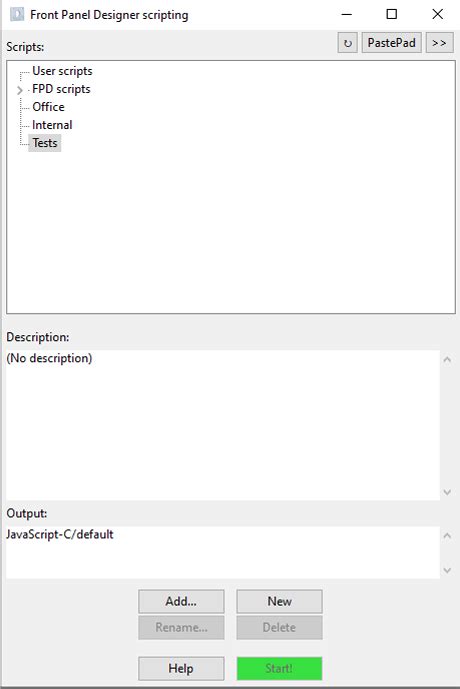 Programming Interface Api — Frontplatten Designer Dokumentation