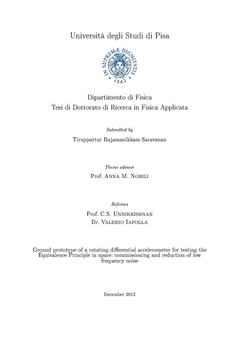 Pdf Ground Prototype Of A Rotating Differential Accelerometer For Testing The Equivalence