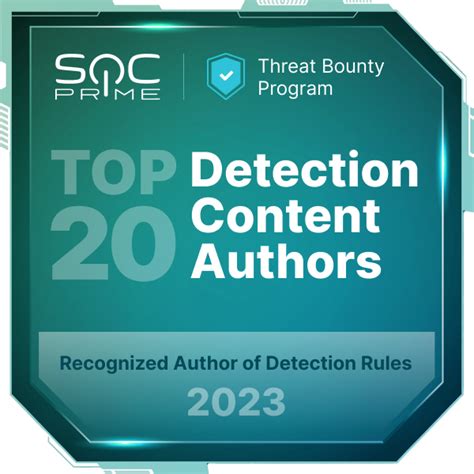 Soc Prime Threat Bounty Program Recognized Author Of Detection Rules