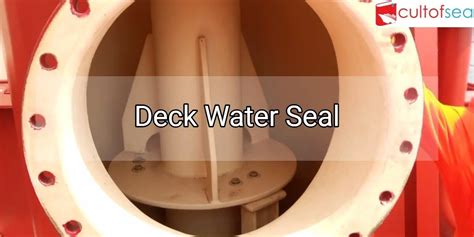 Deck Water Seal Inert Gas System On Tankers
