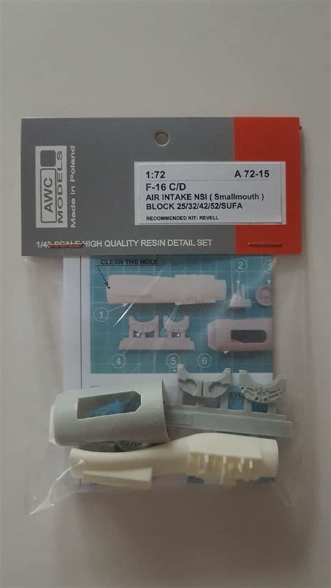 General Dynamics F 16 C D Block 25 32 42 52 Sufa Air Intake Nsi For Revell Kits Awc Model