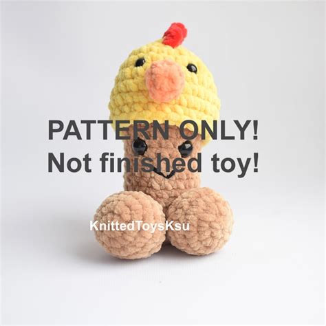 Crochet Penis Pattern With 3 Hats Chicken Penis Crochet Ami Inspire