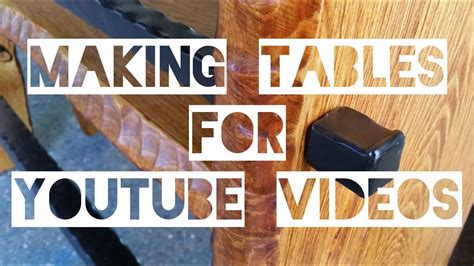 Making Tables For YouTube Videos YouTube