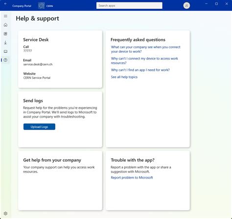The Company Portal Device And Productivity Software