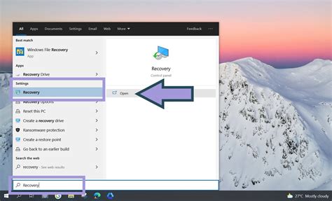 Control Panel Recovery