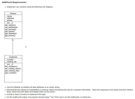 solved 3 person and customer classes write a class named