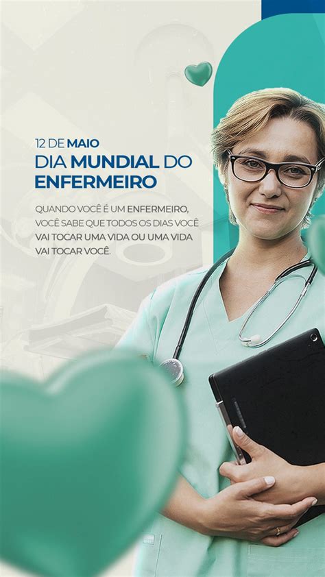 Social Media Story Dia do Enfermeiro 12 de Maio PSD Editável download