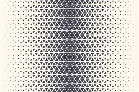 Premium Vector Triangular Halftone Pattern Textured Border Abstract