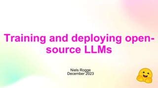 Belgian NLP Meetup Dec 2023 PPT