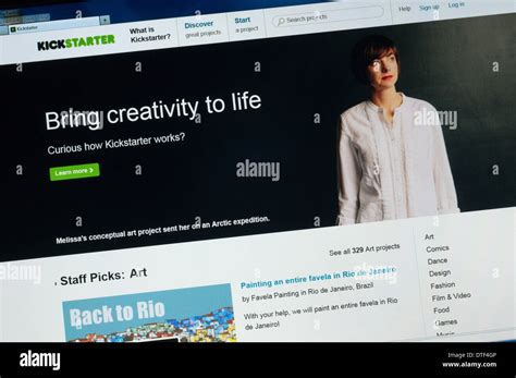 The Website Of Kickstarter The Crowdfunding Platform For Creative