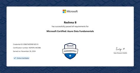 Reshma B On Linkedin Azurecertification Dp900 Datafundamentals Continuouslearning