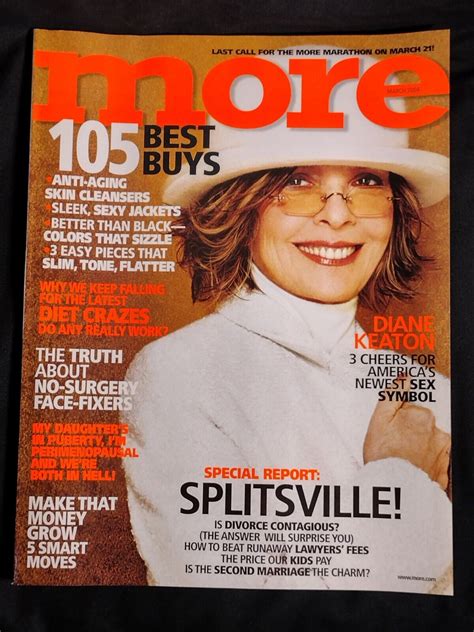 More Magazine March 2004 Diane Keaton 3 Cheers For Americas Newest