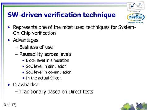 Ppt Bringing Constrained Random Into Soc Sw Driven Verification Powerpoint Presentation Id