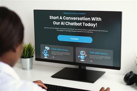 Savvy AI AI Chatbot Landing Page V1 Design Cuts