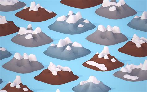 Low Poly Winter Environment Pack