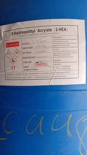2 Hydroxyethyl Acrylate Hea Liquid At ₹ 160 Kg In Mumbai Id