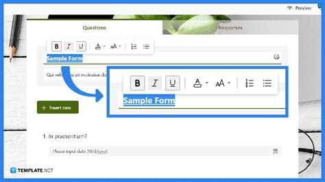 How To Change Font In Microsoft Forms