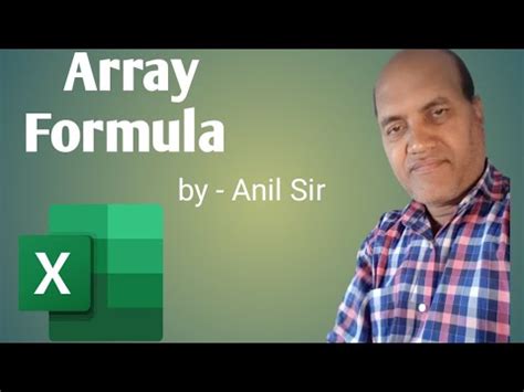 Array Formula YouTube