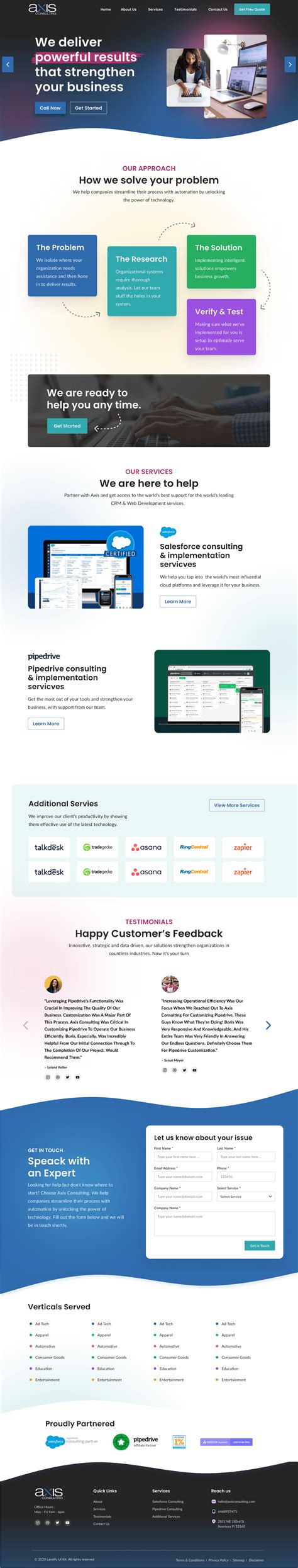 WordPress Website For Solution And Consultancy Services SupreoX Limited