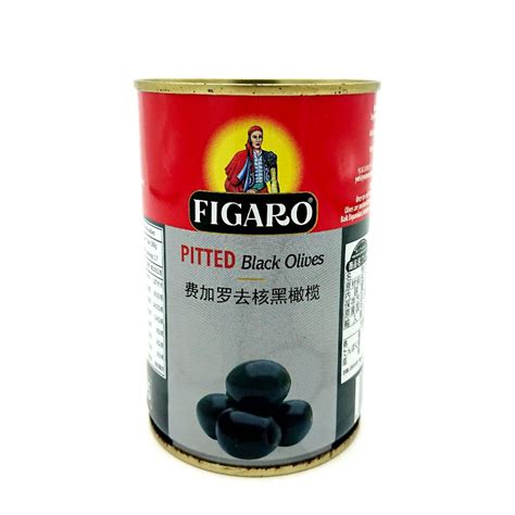 Figaro Pitted Black Olive 400g