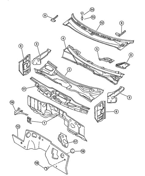 Dodge Ram Panel Used For Cowl And Plenum After AB Chrysler Jeep Dodge