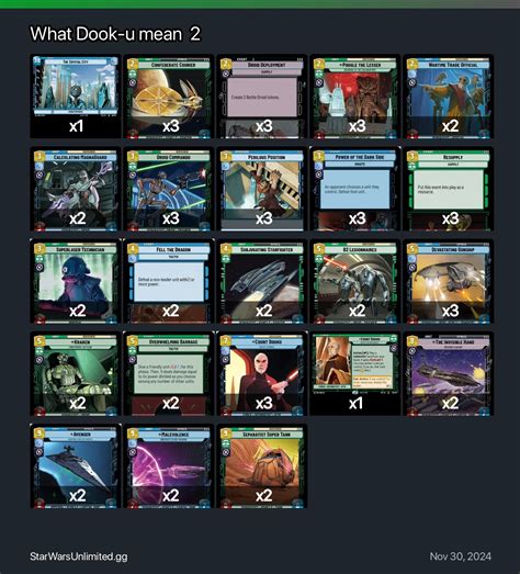 What Dook-u mean 2 | Star Wars: Unlimited SWU TCG