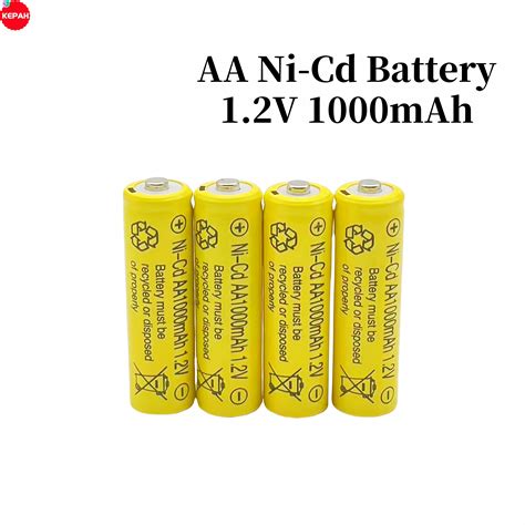 Перезаряжаемый аккумулятор AA 1,2 V 1000mAh Ni Cd | AliExpress