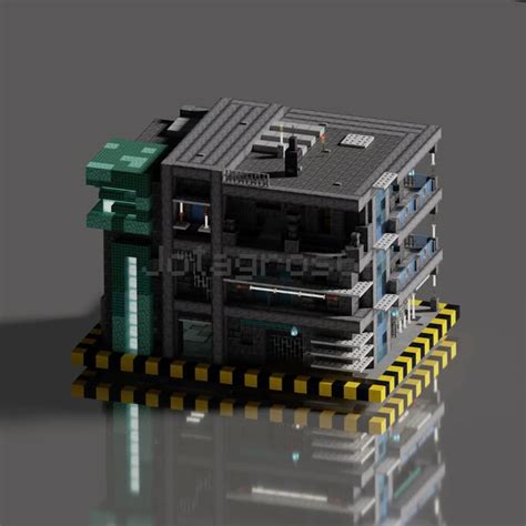 Arasaka Tower In Minecraft From Cyberpunk2077 Idées Minecraft Bâtiments Minecraft Maison