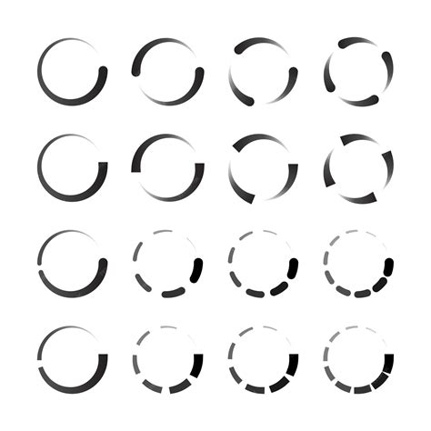 premium vector loading icon set progress bar to upload download process