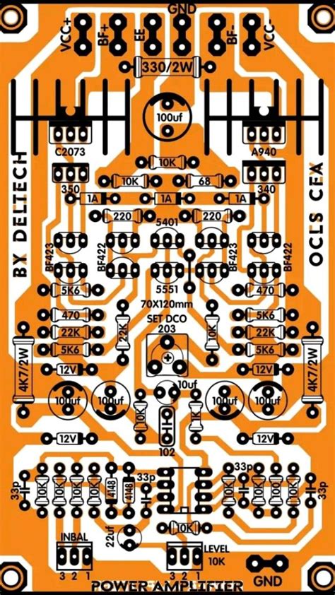 Driver Ampli Rangkaian Elektronik Elektronik Desain