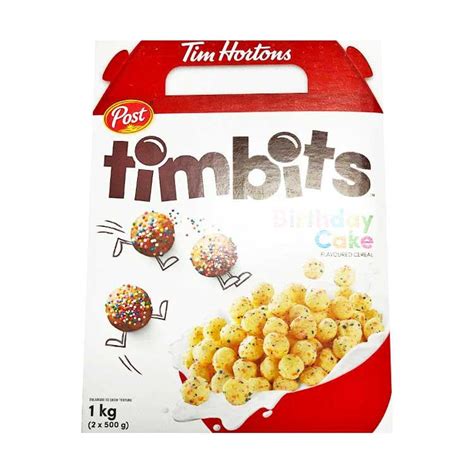 Tim Hortons Timbits Birthday Cake Cereal 1kg 2 2 Lb {imported From C