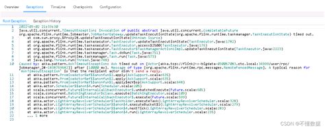 Flink Bug 记录a Typical Reason For `asktimeoutexception` Is That Csdn博客