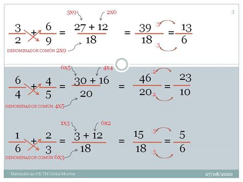 Ejercicios De Suma Y Resta De Fracciones Algebraicas Con Diferente My