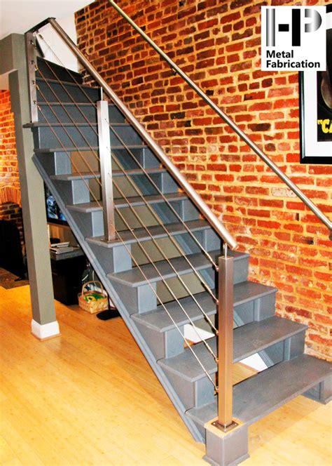 Cable Railing Contemporary Staircase Dc Metro By Hp Metal
