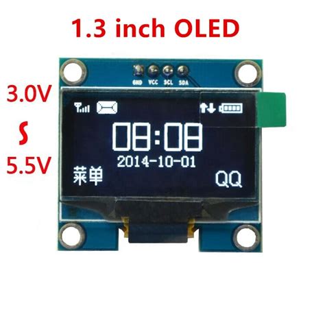 lcd oled display 1 3 128x64 to arduino belajar arduino