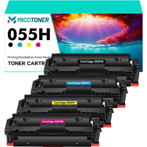 4 Pack Compatible Toner Cartridge With Chip For Canon 055h Imageclass Mf741cdw Mf745cdw Mf743cdw