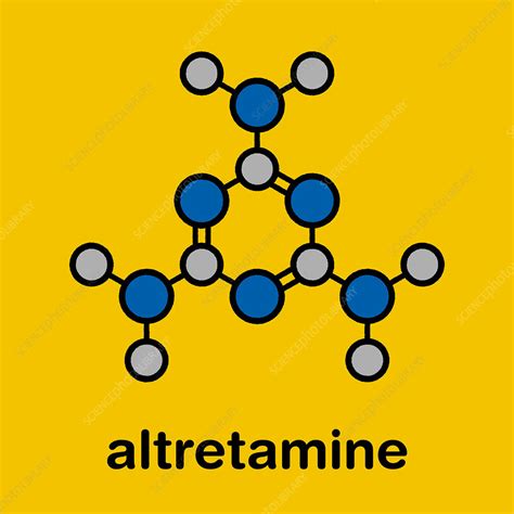 Altretamine Cancer Drug Molecule Illustration Stock Image F028