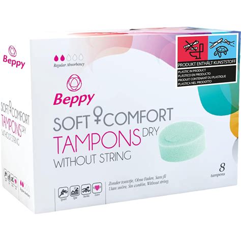 Beppy Soft Comfort Single Menstrual Sponge Dry 8 Pack Pleasure Chest