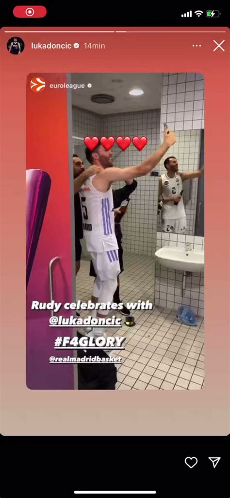 َ On Twitter Rudy Called Luka Doncic To Celebrate Euroleague With Him