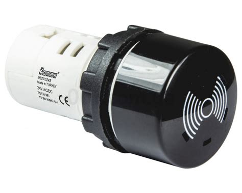 Зуммер моноблочный без световой индикации на 24V AC/DC EMAS (MBZX024S ...