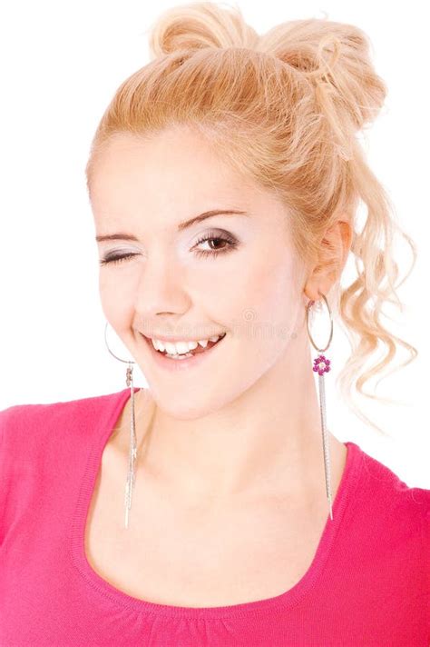 Portrait Of Beautiful Fair Haired Girl Stock Image Image Of