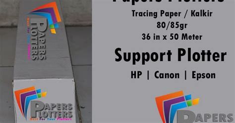 Jual Kertas Plotter Kalkir Tracing Paper 80 85gr 36 In X 50m ~ Jual