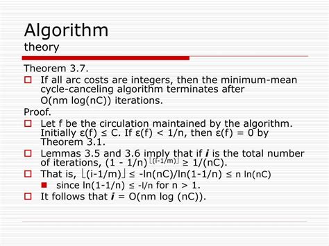 Ppt Finding Minimum Cost Circulations By Canceling Negative Cycles