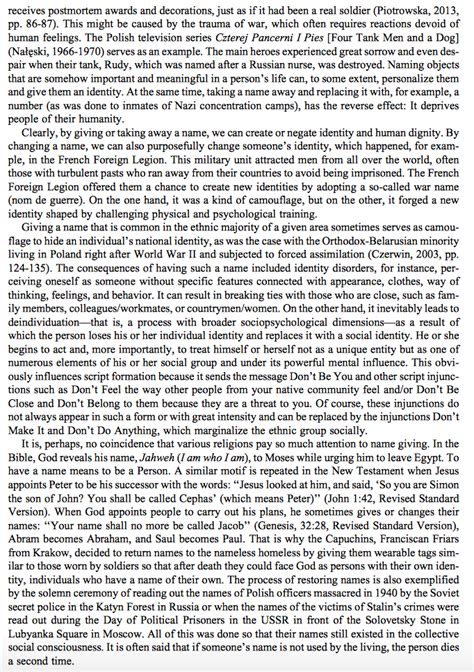 Whats In A Name Name Giving Identity And Script Formation Naming Success