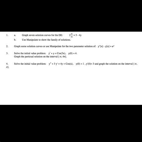 Solved A Graph Seven Solution Curves For The DE Chegg
