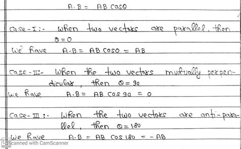 Scalar And Vector Product Of Two Vectors Maths And Physics With Pandey Sir